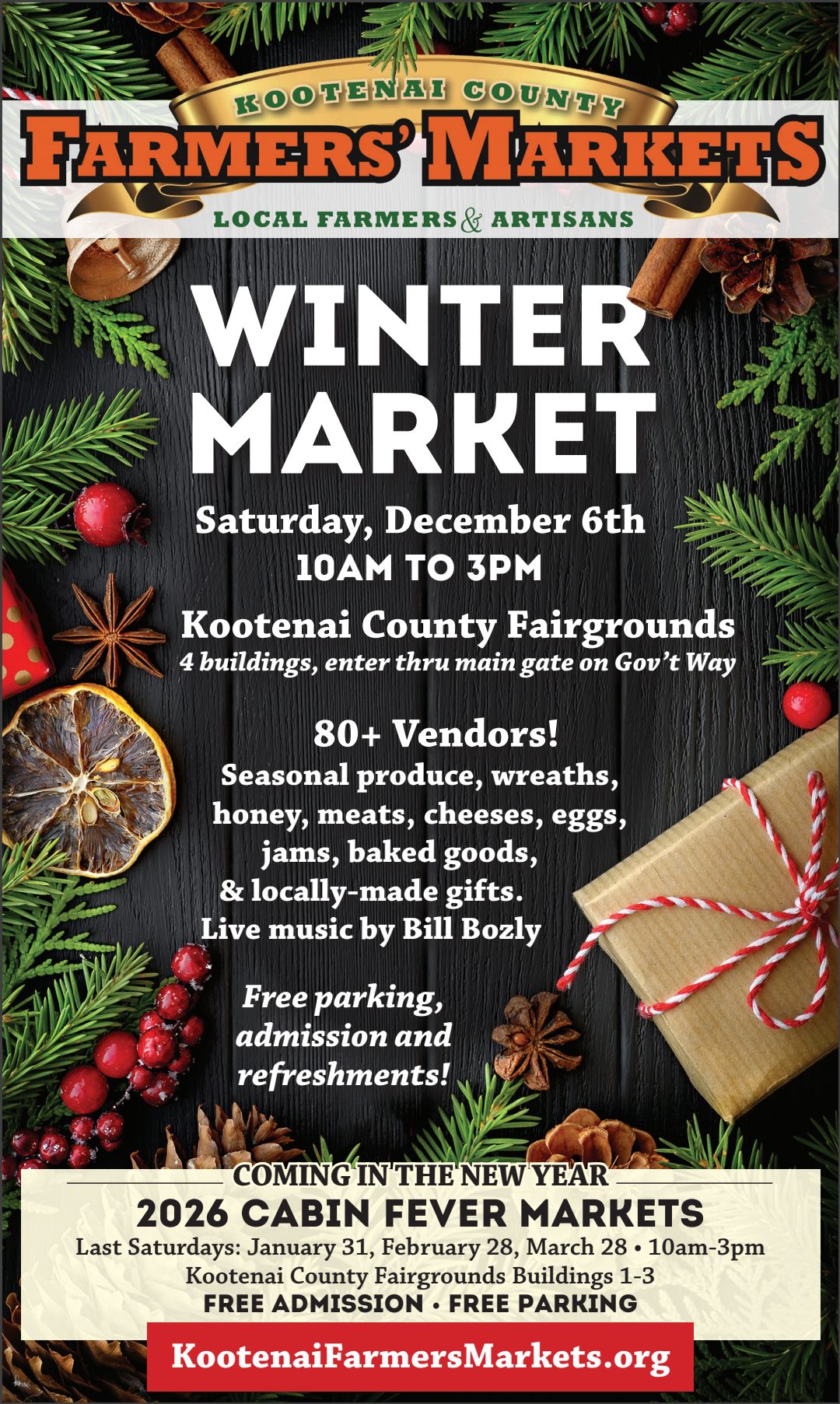 Winter Market: Best Local Holiday Shopping! | Kootenai County Farmers ...